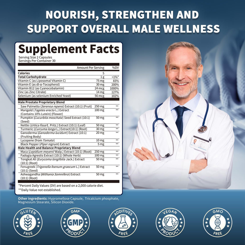 Prostate health supplements for overall vitality