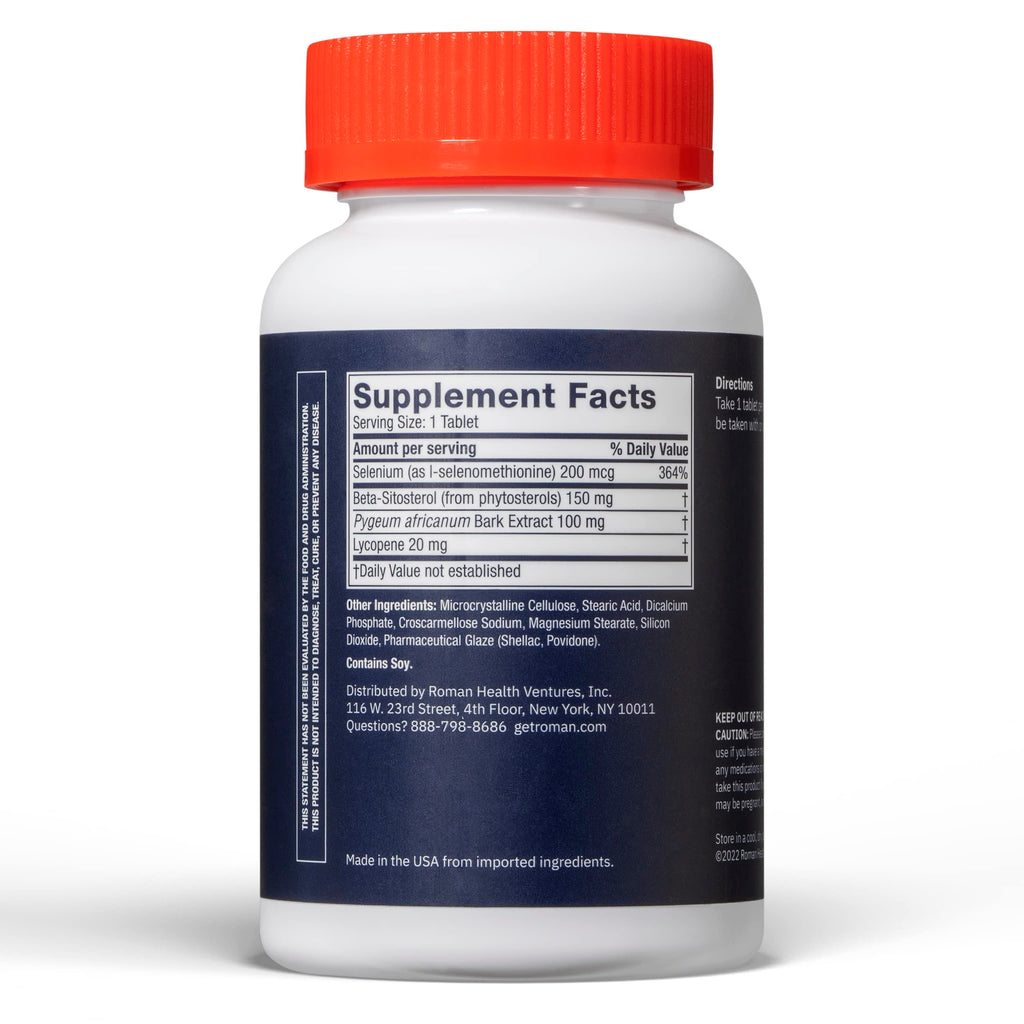 Prostate health support with natural ingredients