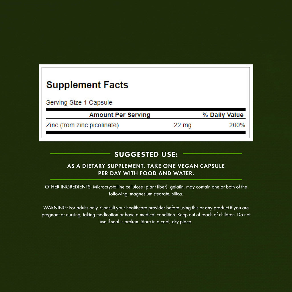 prostate health zinc mineral capsules