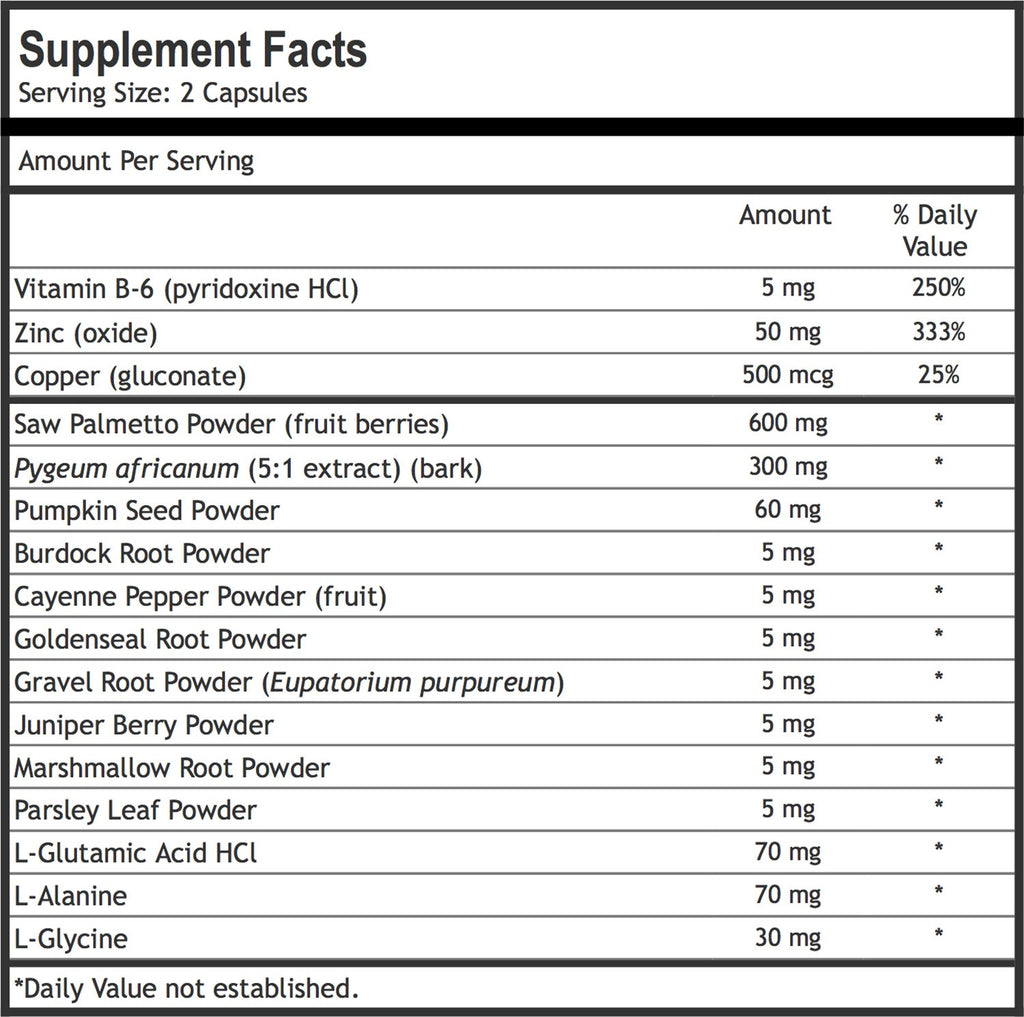 prostate support with herbal ingredients