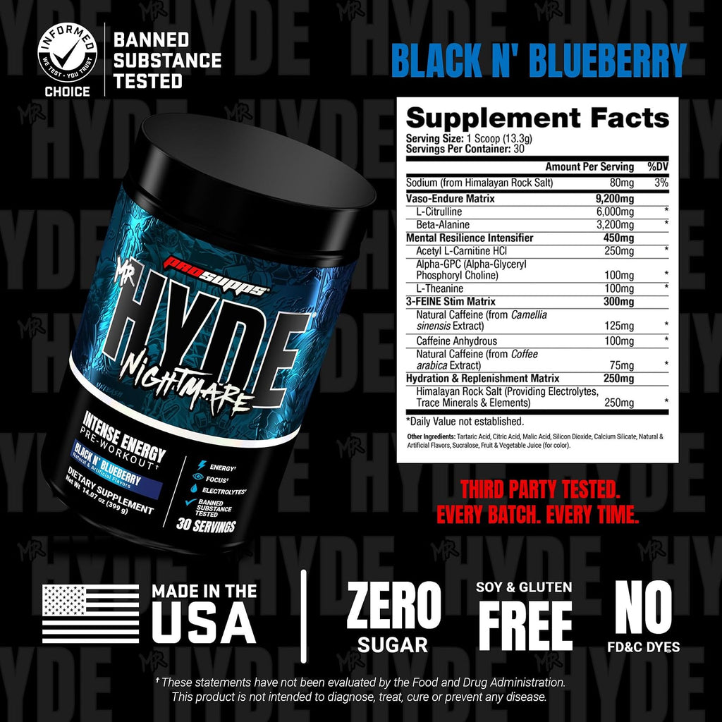 ProSupps pre-workout for muscle endurance