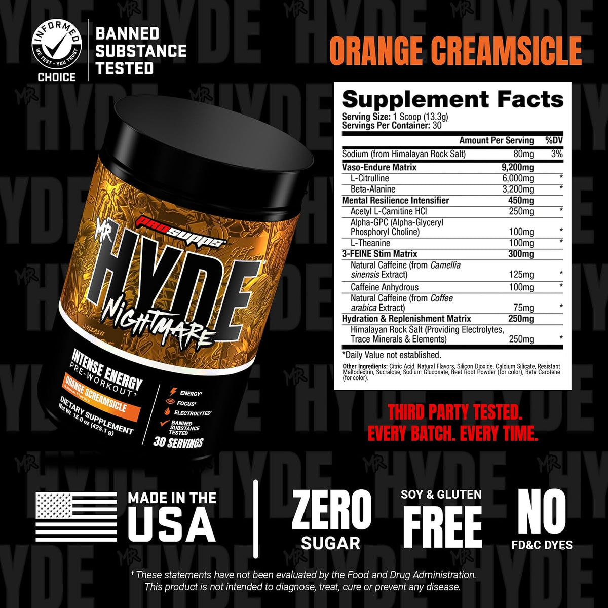ProSupps pre-workout for muscle pump