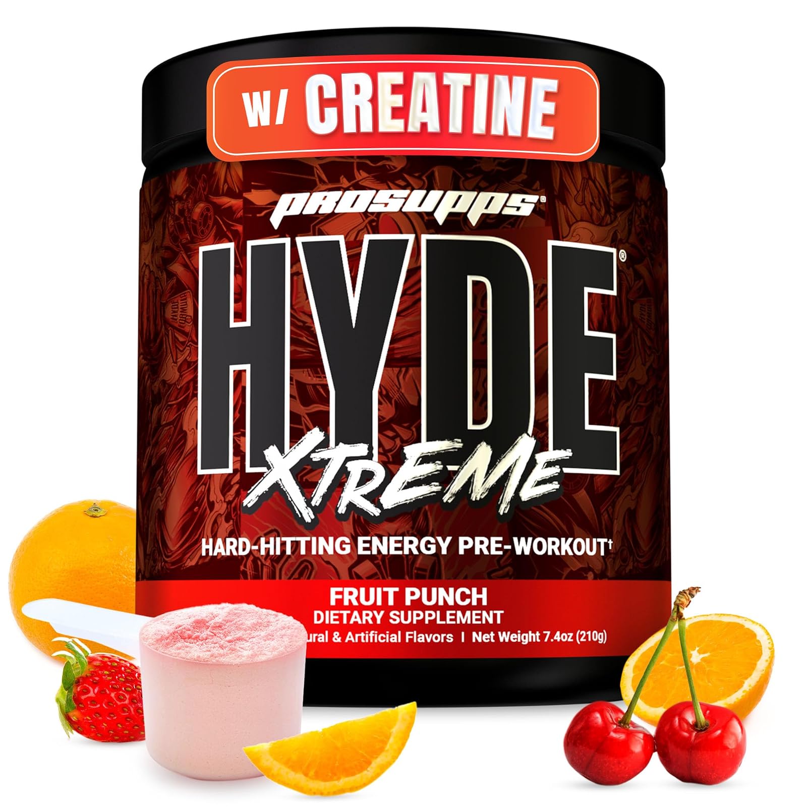 ProSupps pre-workout powder fruit punch