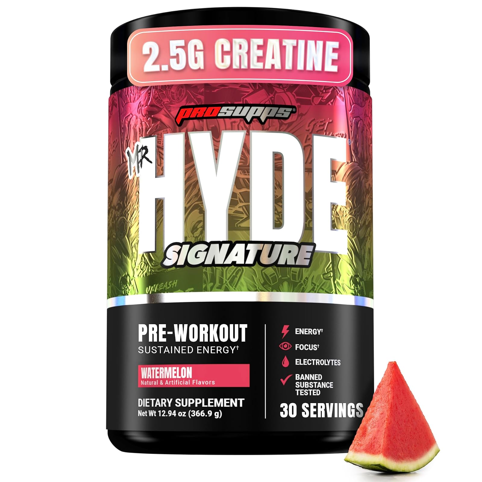 ProSupps pre-workout powder watermelon flavour
