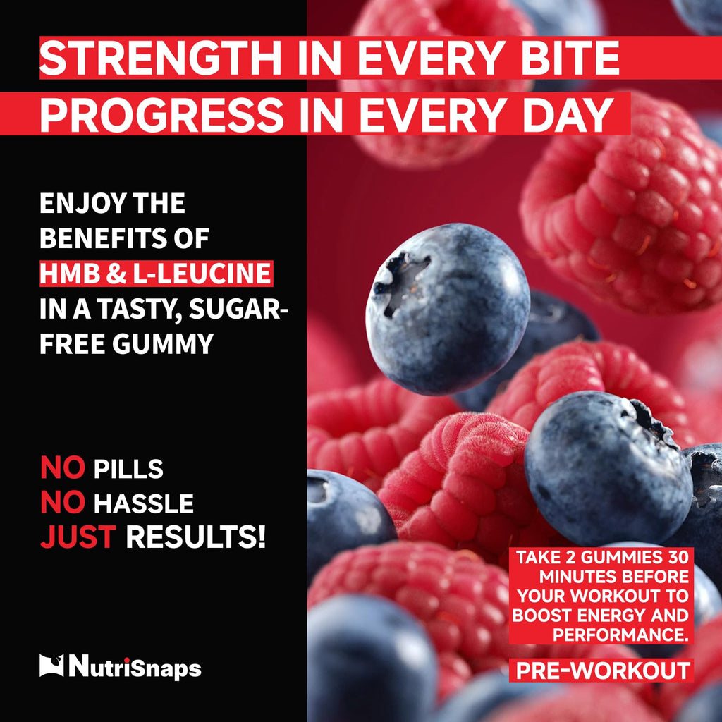Protein-packed HMB and Leucine gummies