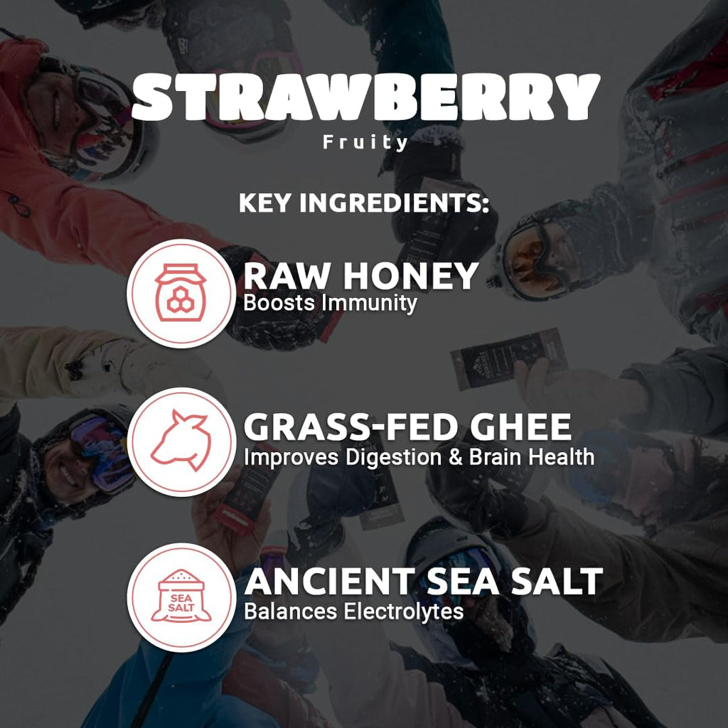 protein-packed strawberry energy gel