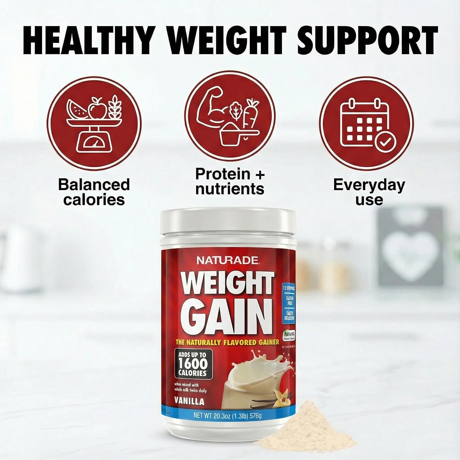 protein-rich weight gain drink