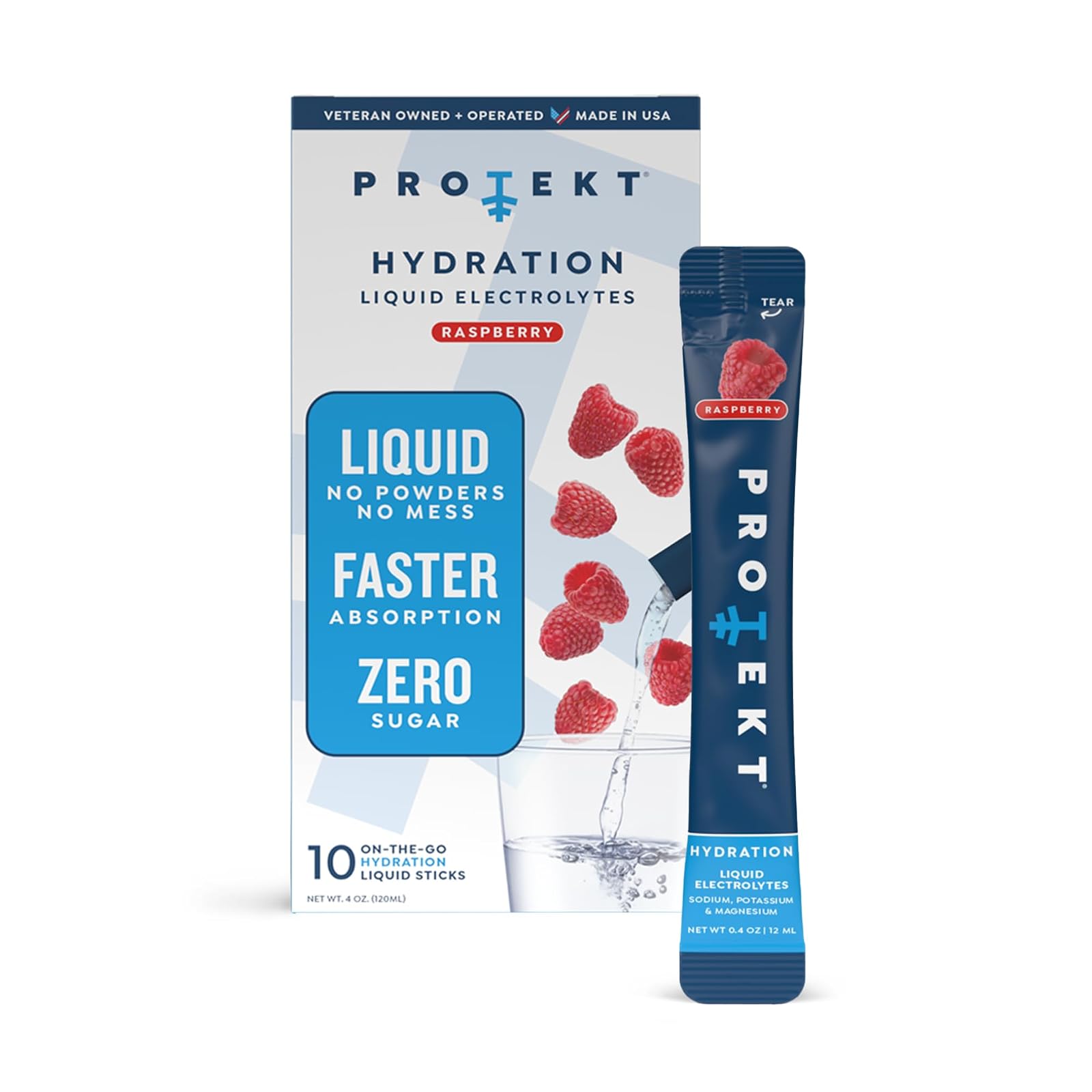 PROTEKT raspberry electrolyte packets
