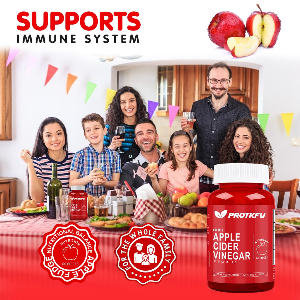ProTKFU apple cider vinegar gummies 1000 mg