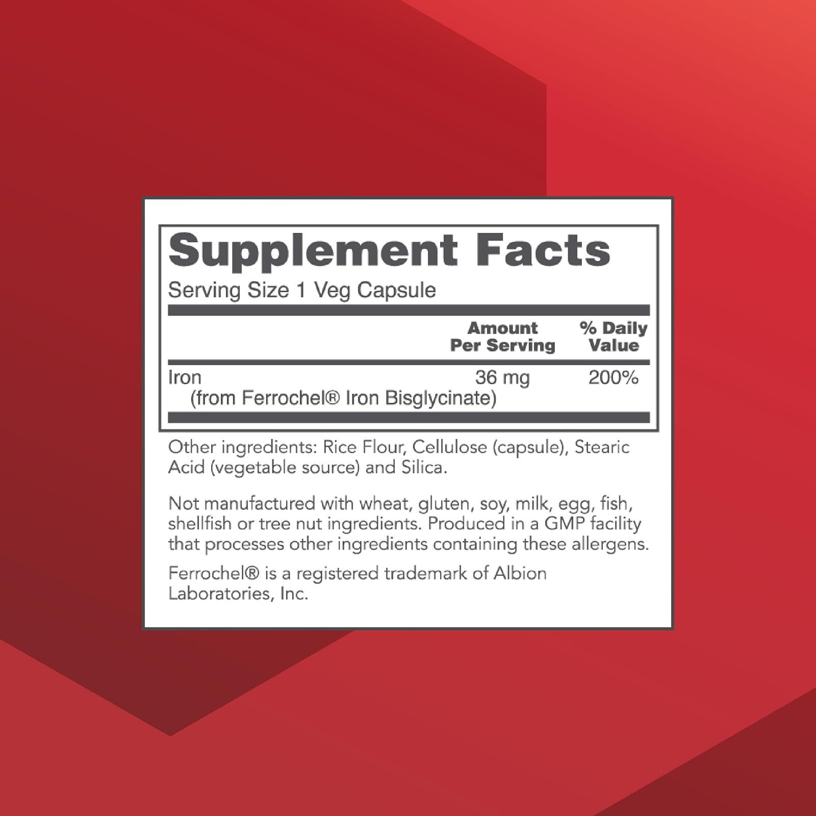 Protocol for Life Balance iron bisglycinate