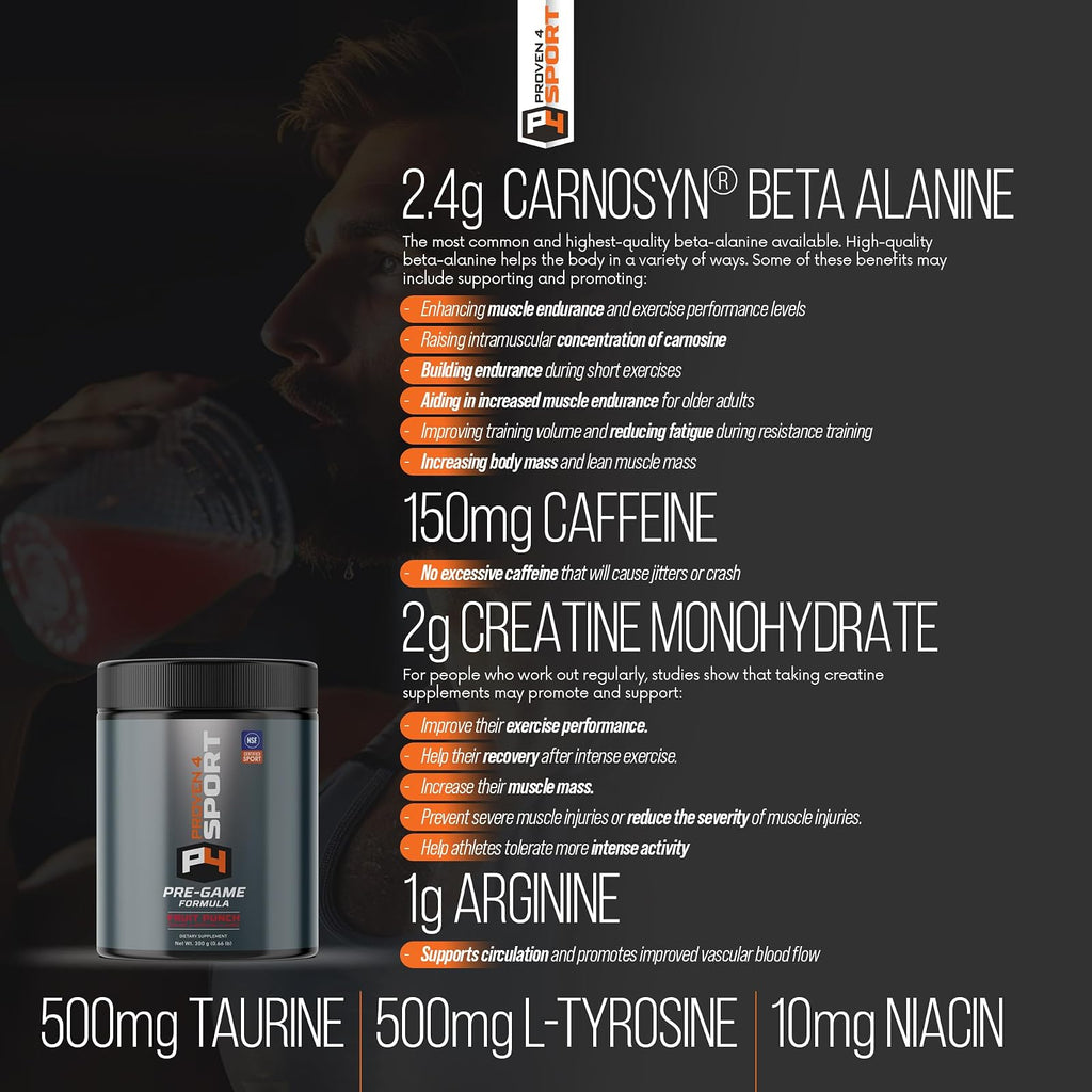 Proven4 pre-workout for enhanced endurance