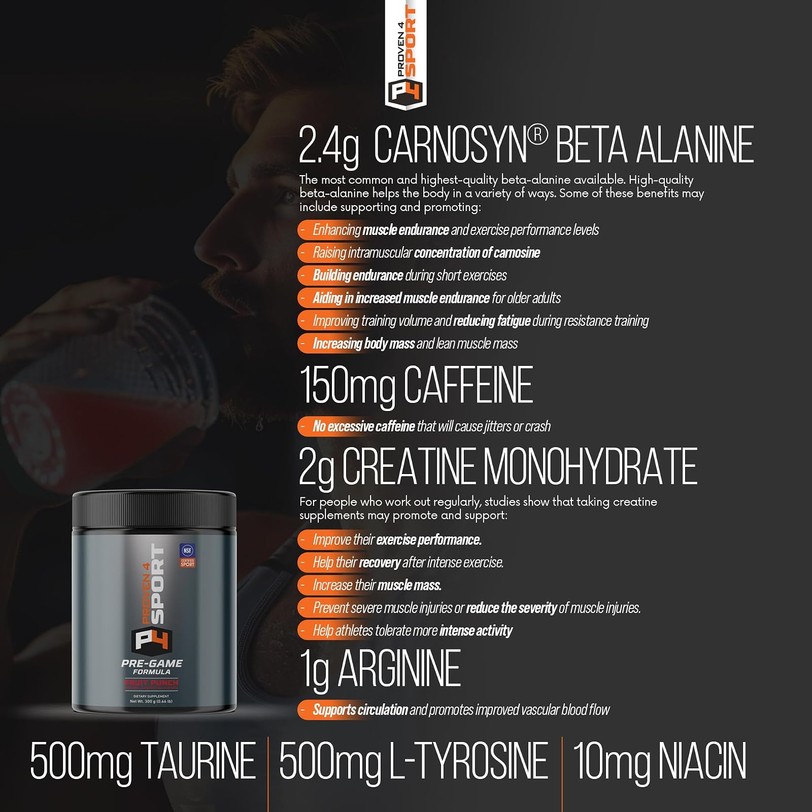 Proven4 pre-workout for enhanced endurance