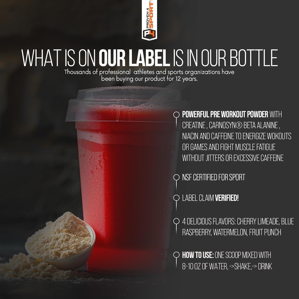 Proven4 pre workout for enhanced focus