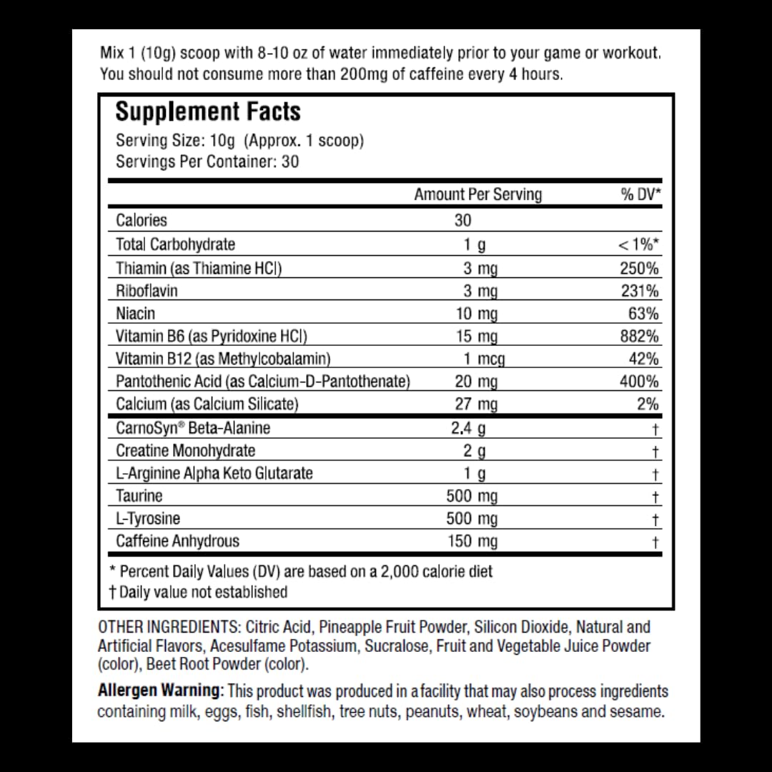 Proven4 pre-workout powder with 30 servings