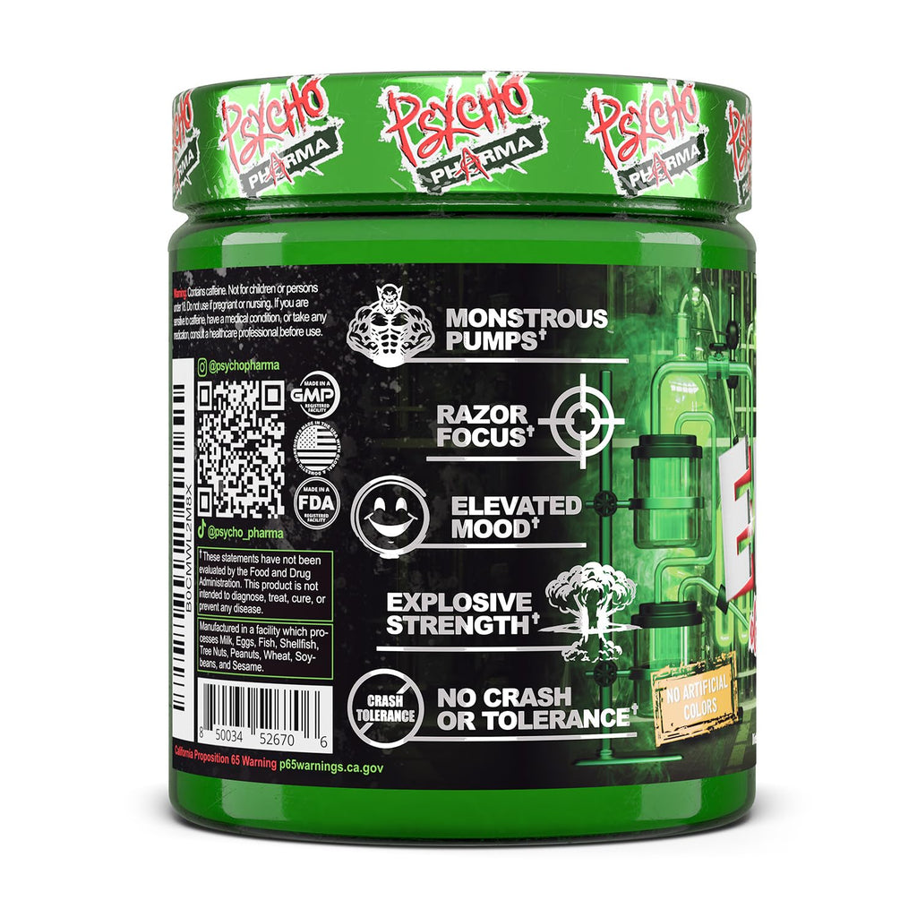 Psycho Pharma pre-workout for focus and energy