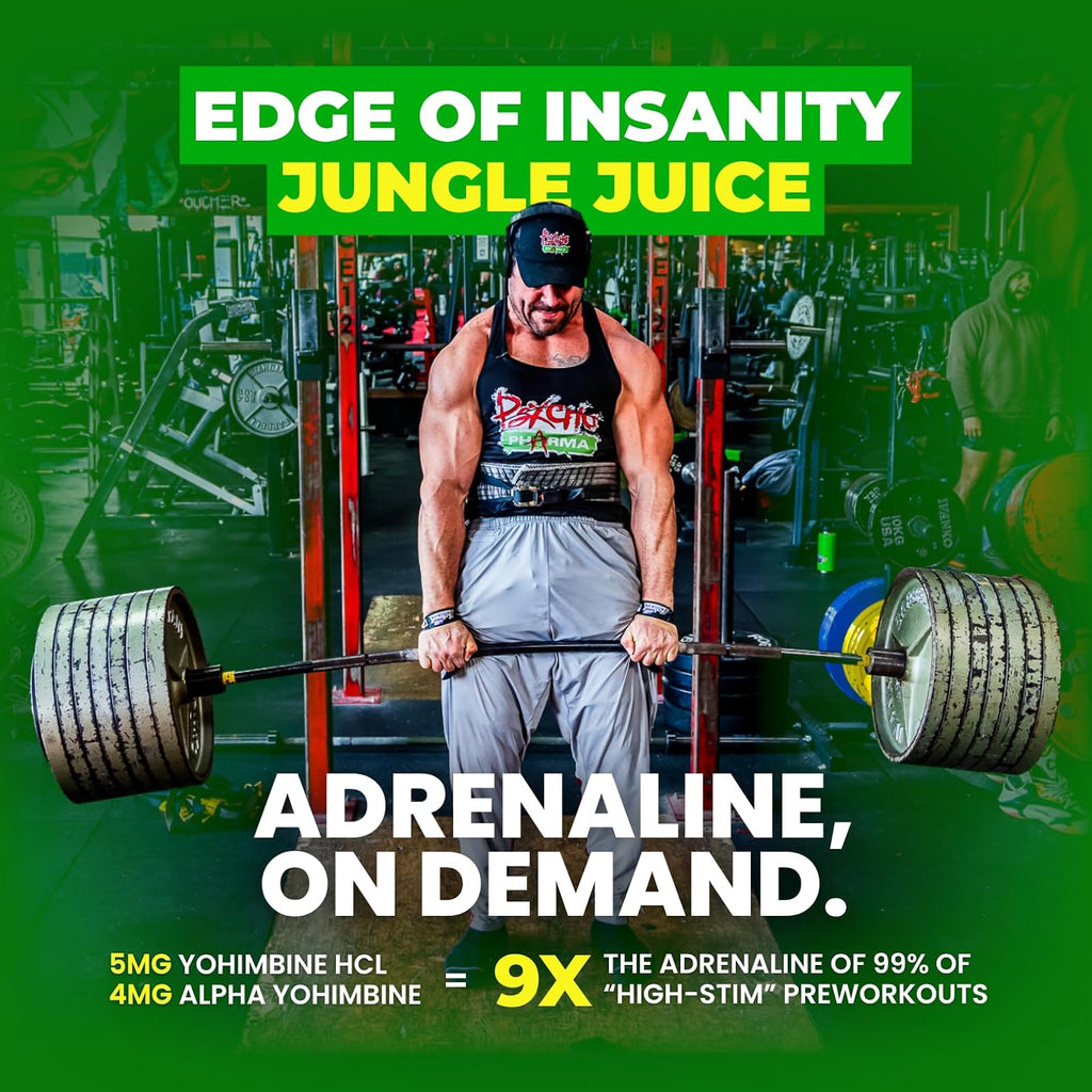 Psycho Pharma pre-workout for intense workouts
