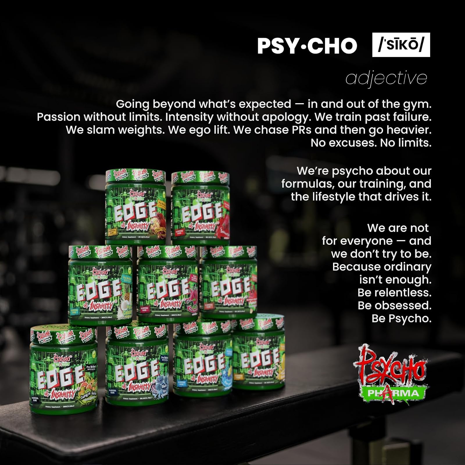 Psycho Pharma pre-workout for muscle gain