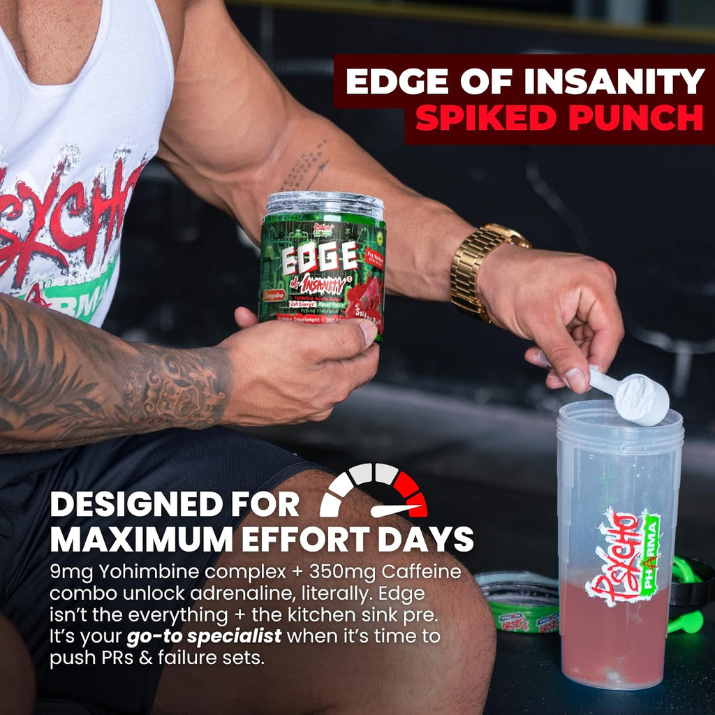 Psycho Pharma pre-workout powder for endurance