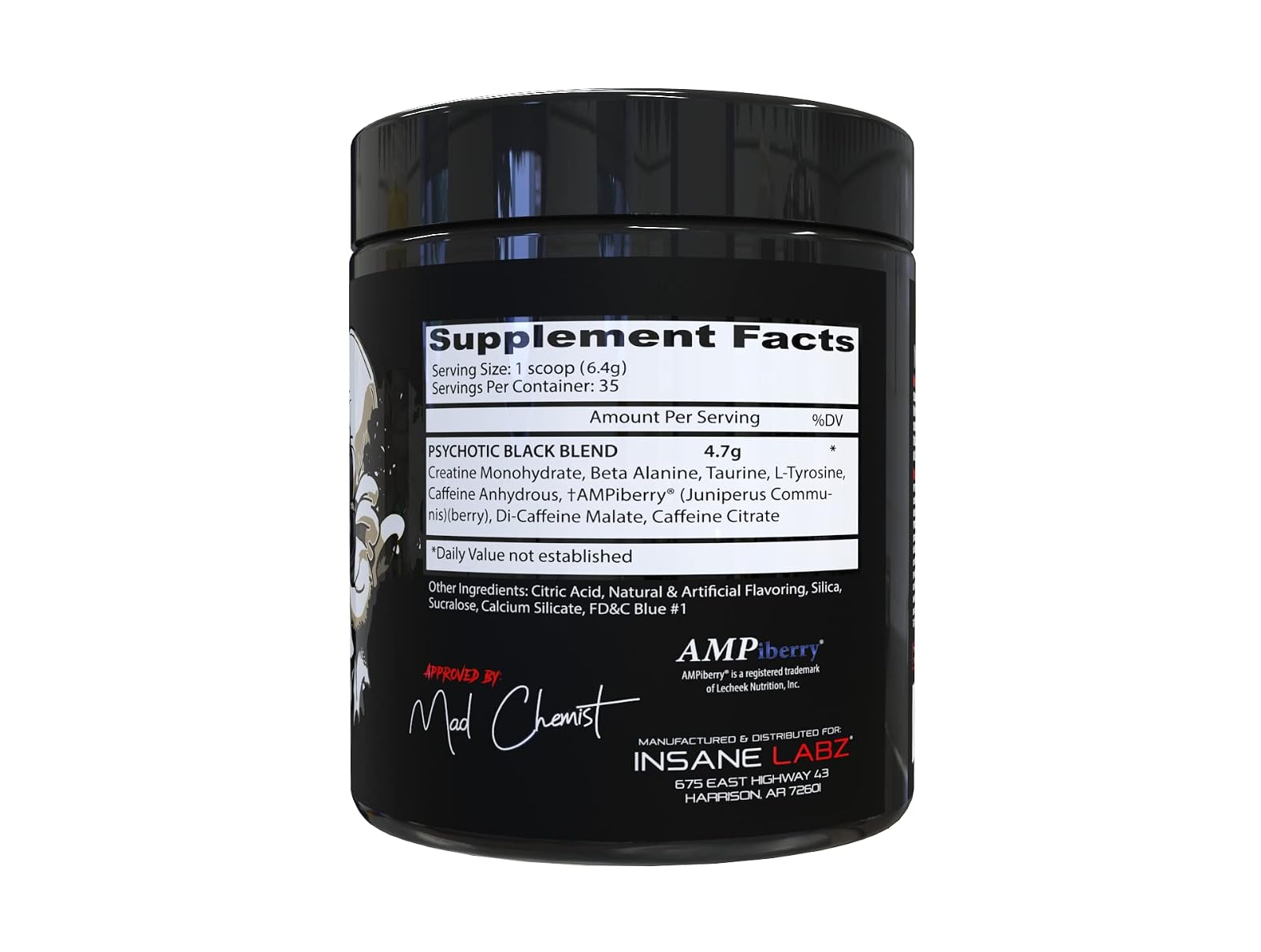 Psychotic Black Edition pre-workout formula