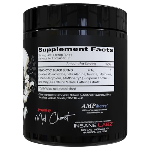 Psychotic Black Edition pre-workout powder