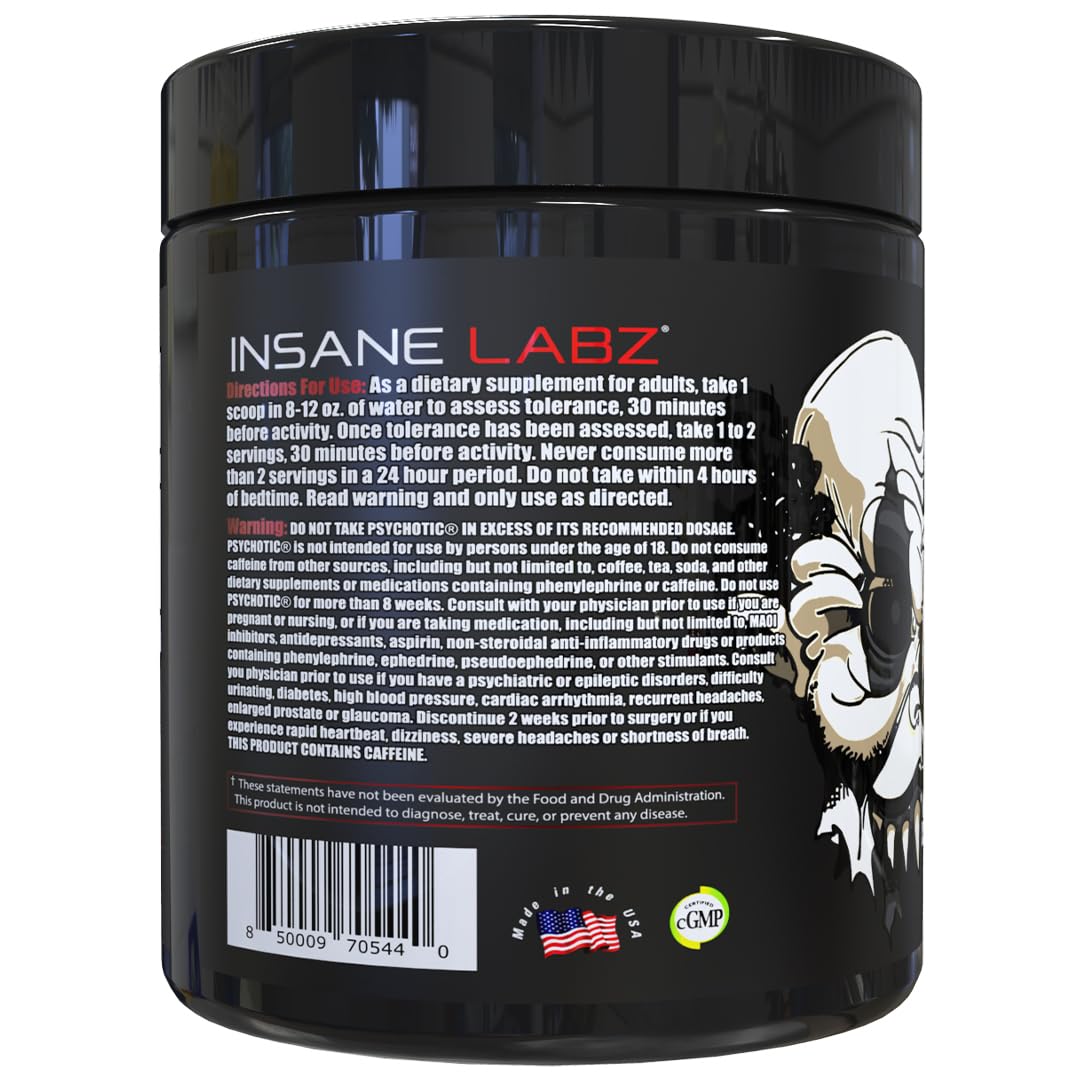 Psychotic Black Edition pre-workout powder