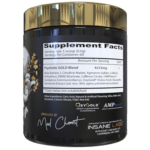 Psychotic Gold pre-workout powder benefits