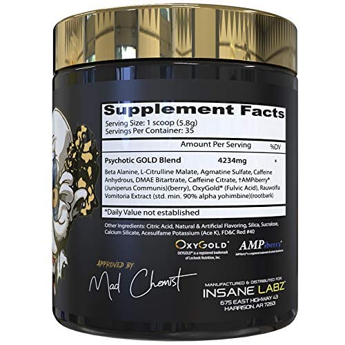 Psychotic Gold pre-workout powder benefits