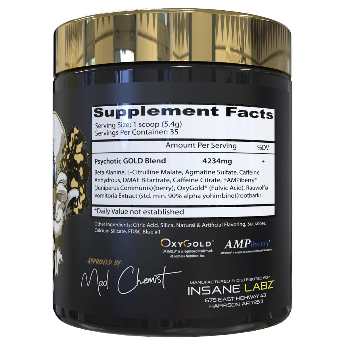Psychotic Gold pre-workout powder benefits