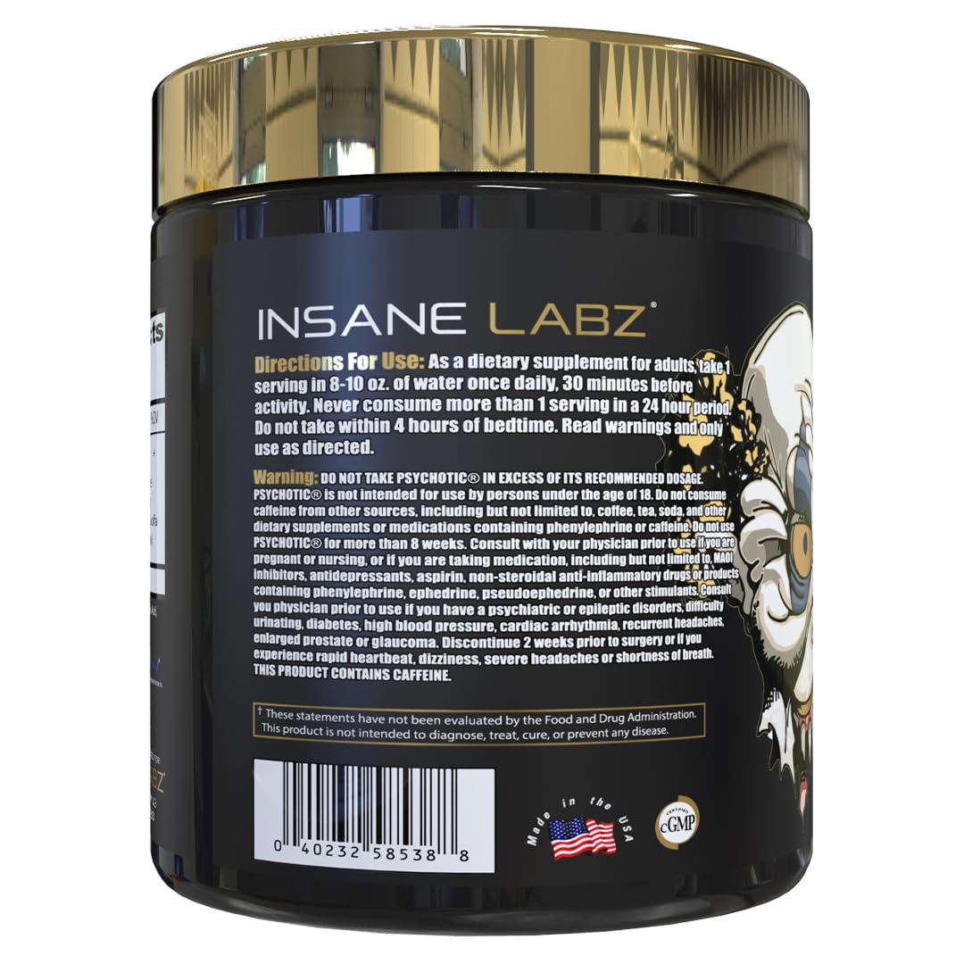 Psychotic Gold pre-workout powder benefits