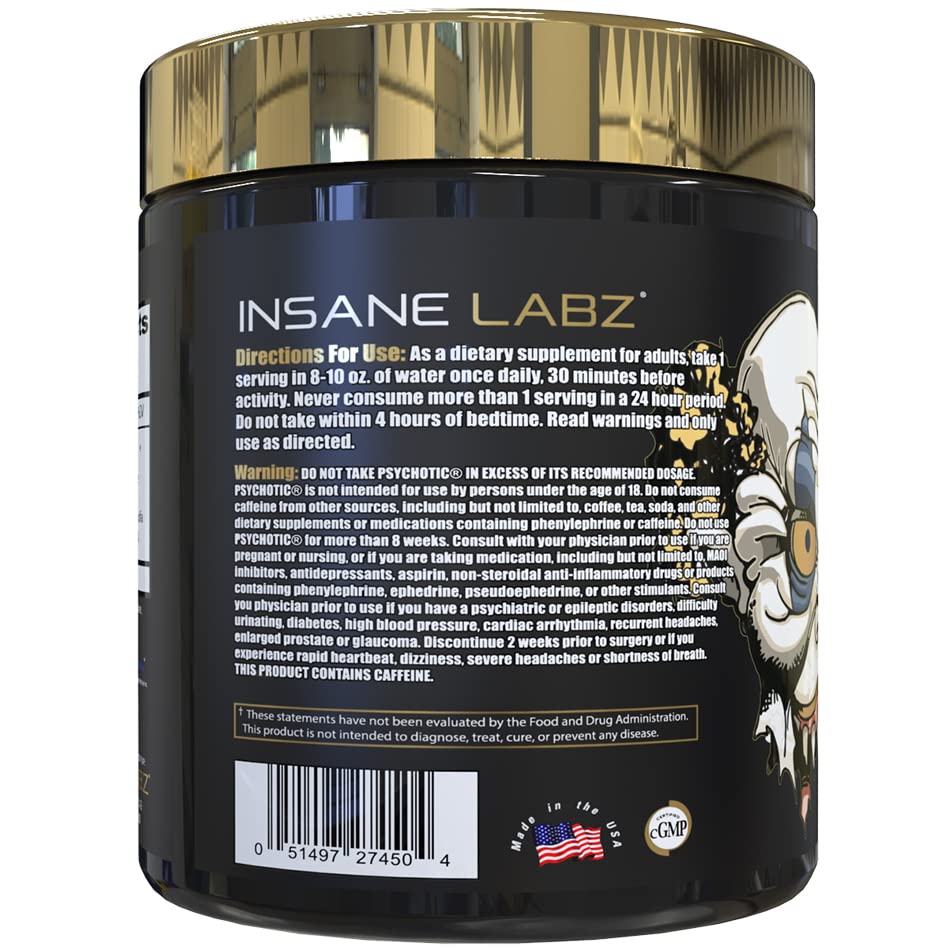 Psychotic Gold pre-workout powder benefits