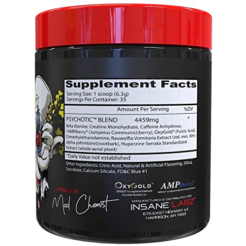 Psychotic pre-workout for intense workouts