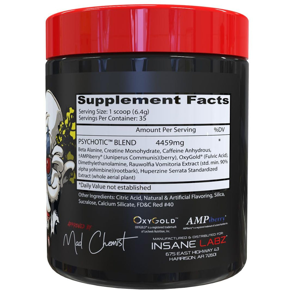 Psychotic pre workout powder for intense workouts
