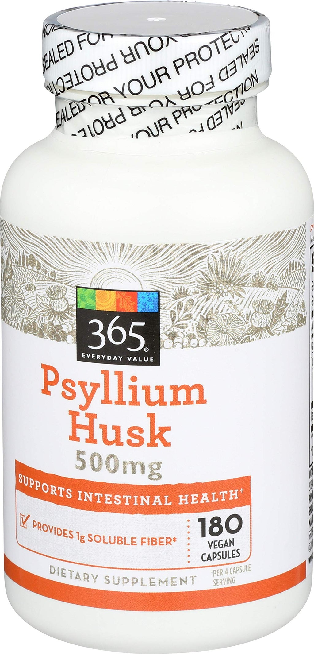Psyllium capsules for daily use