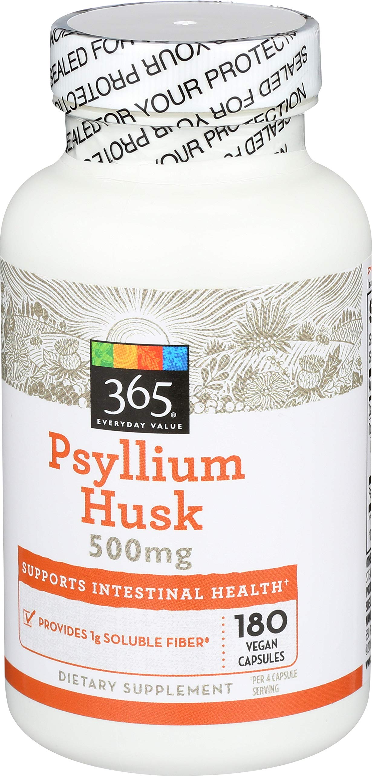 Psyllium capsules for daily use