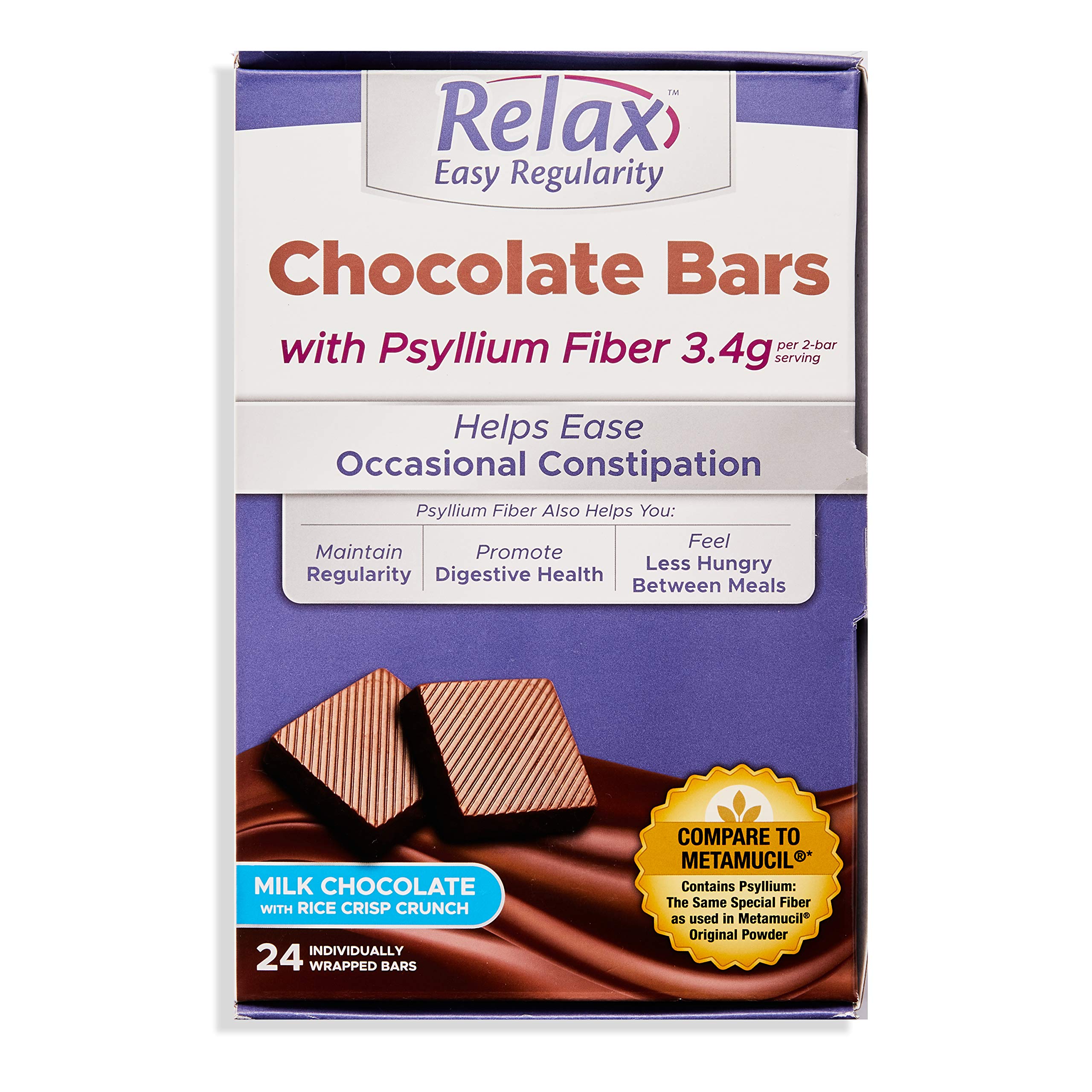 Psyllium fiber chocolate supplement