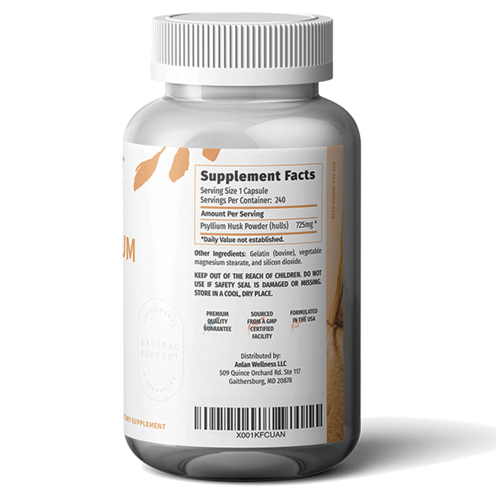 Psyllium fiber for balanced nutrition