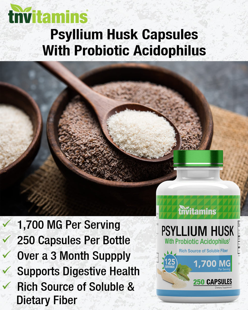 psyllium fiber for healthy digestion