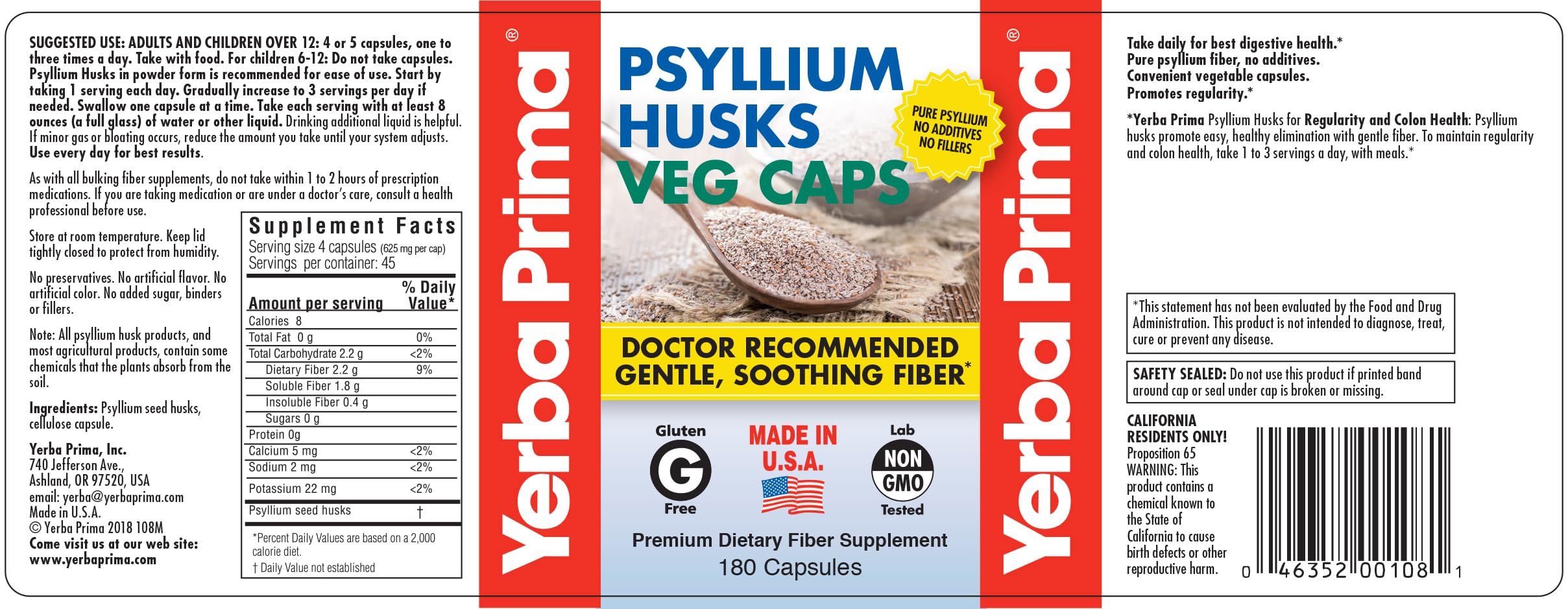 Psyllium fiber for weight management