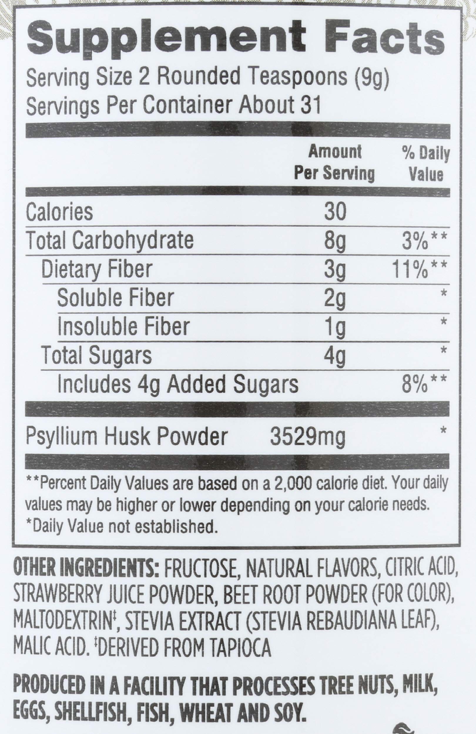 psyllium fiber supplement for weight management