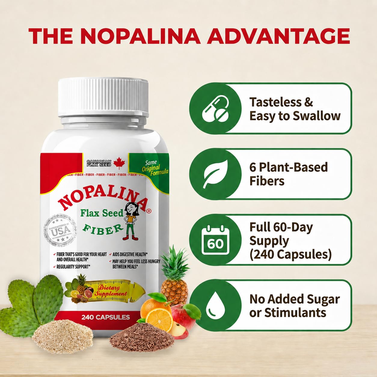 Psyllium fiber support for gut health