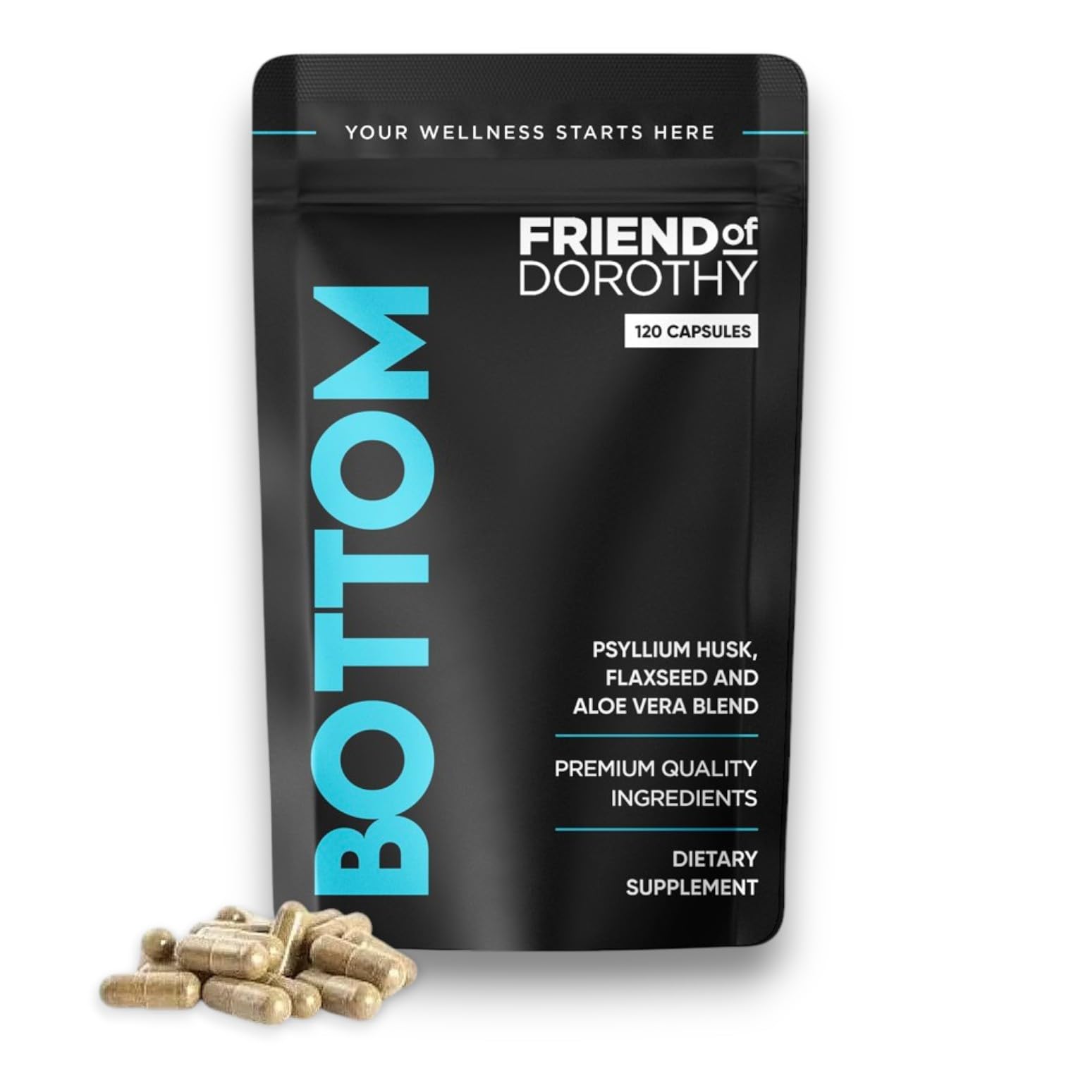 Psyllium fiber support for men