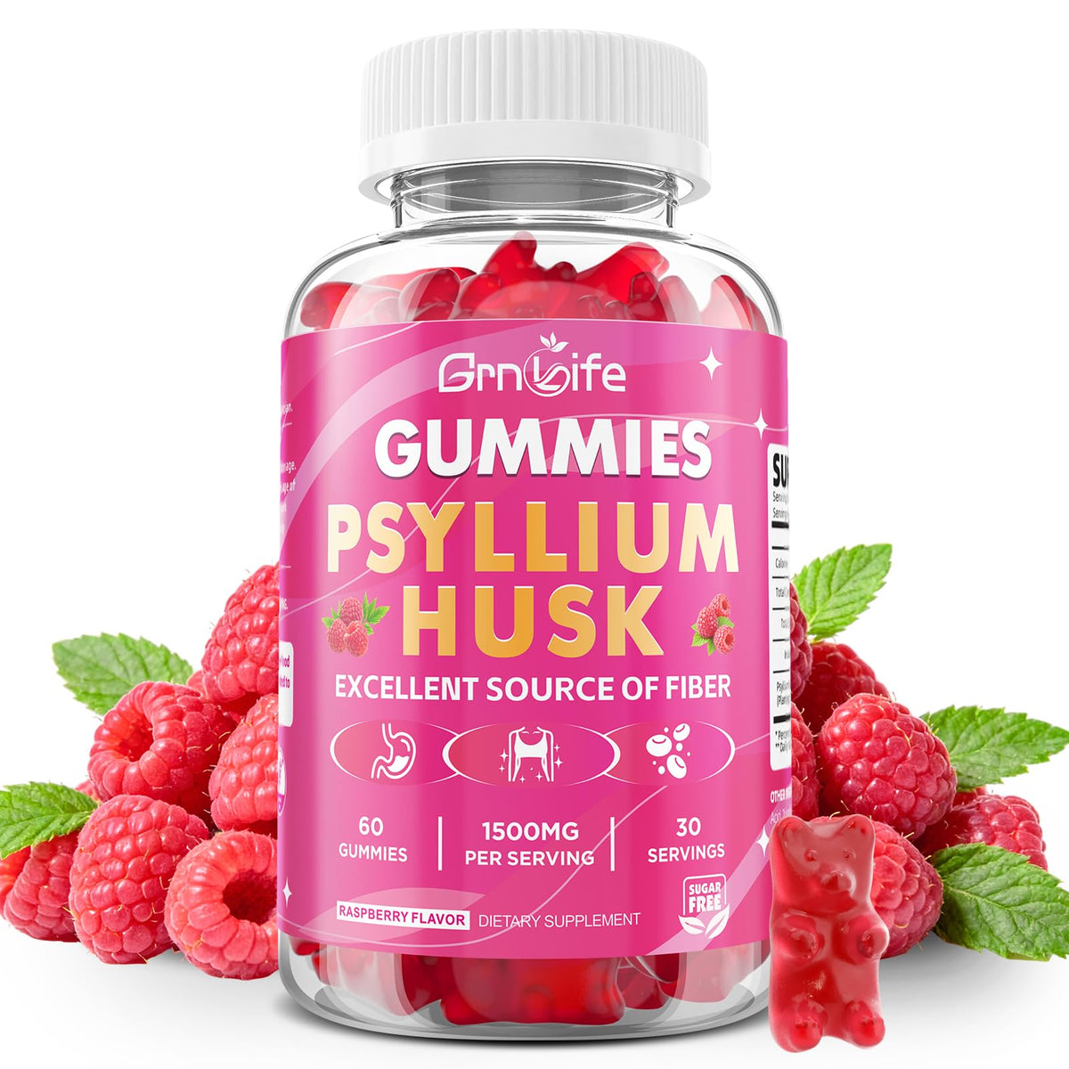 Psyllium gummies for digestive health
