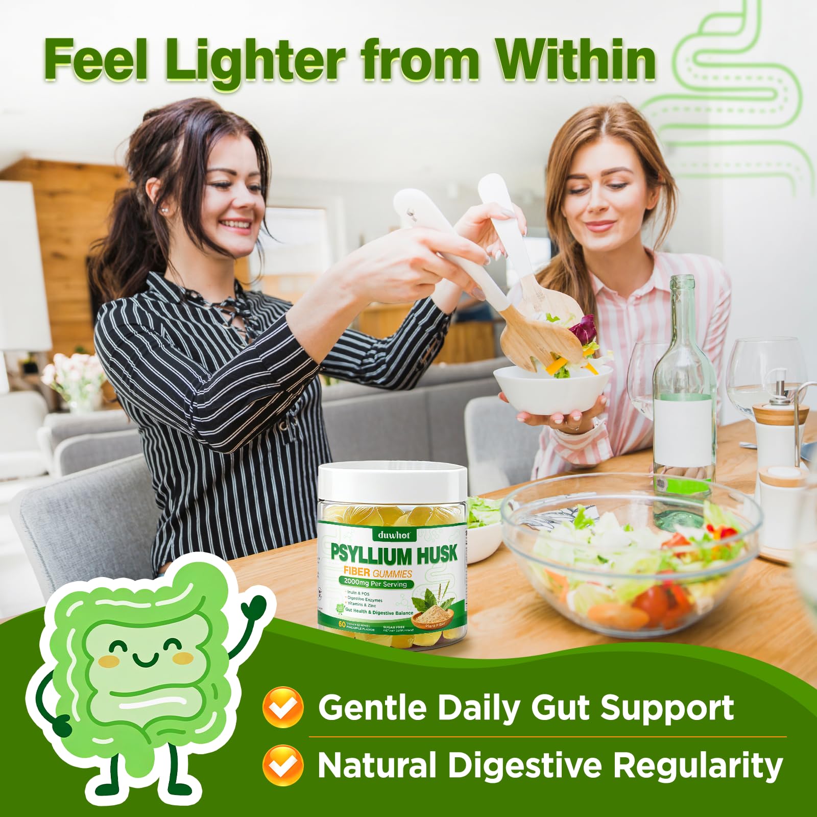 Psyllium gummies for gut wellness