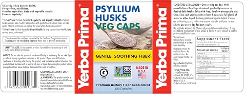 Psyllium husk capsules for constipation relief