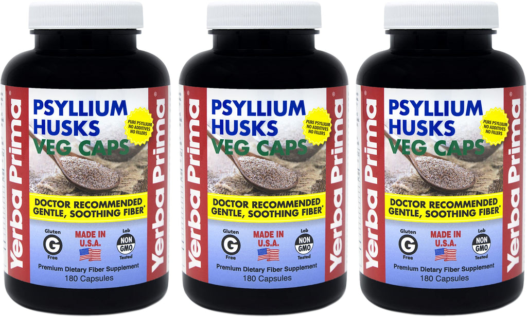 Psyllium husk capsules for digestion