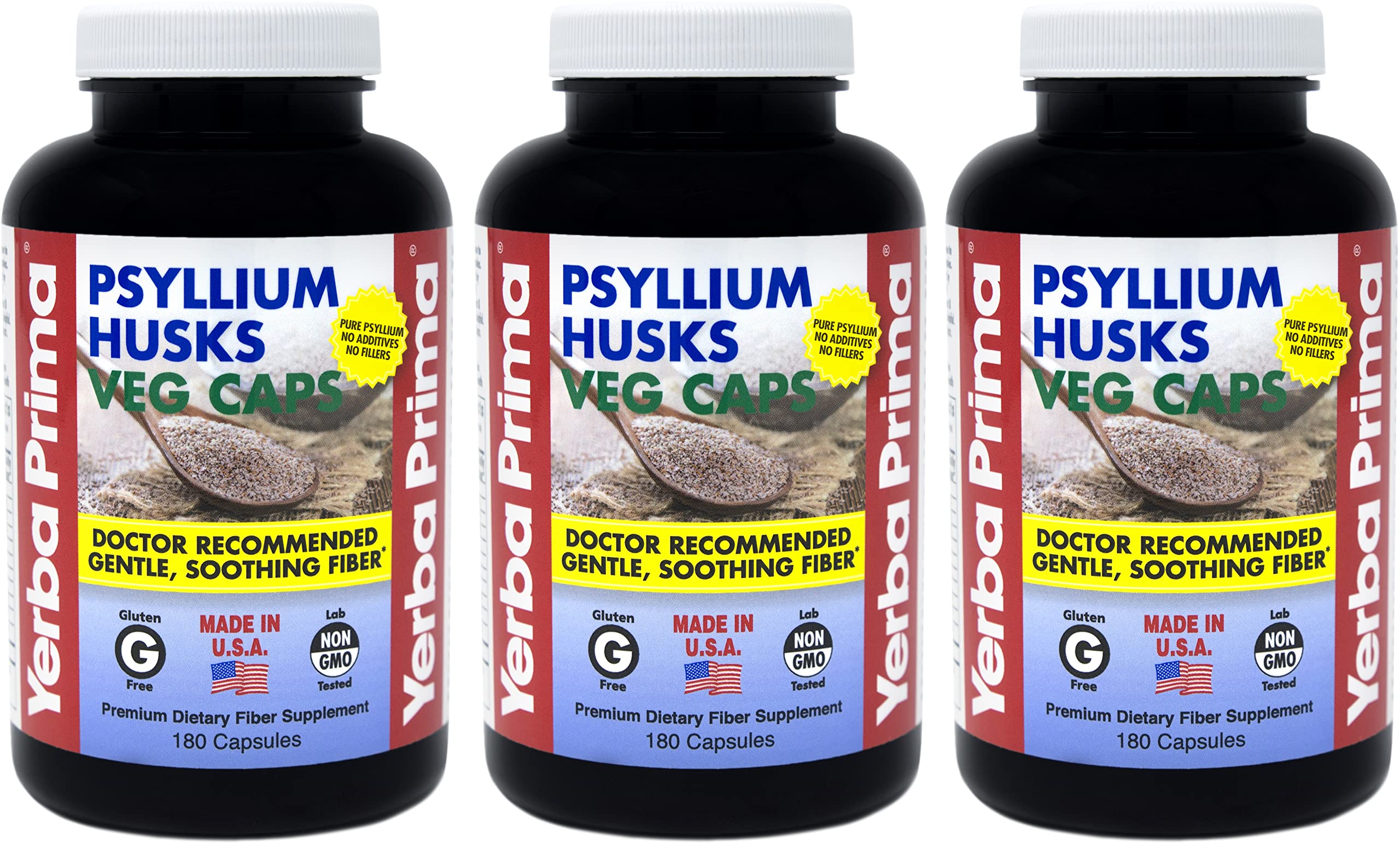 Psyllium husk capsules for digestion