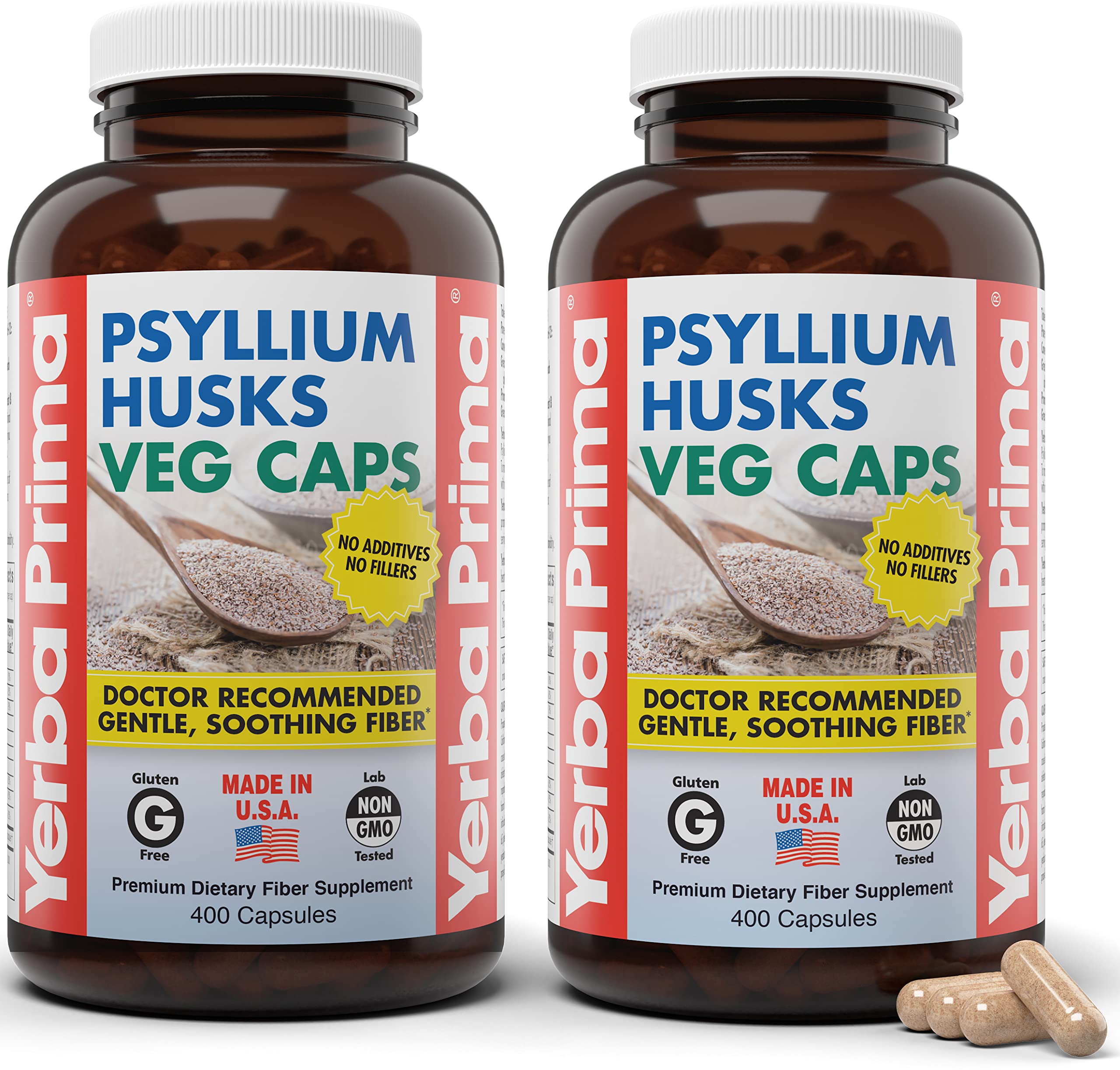 Psyllium husk capsules for digestion
