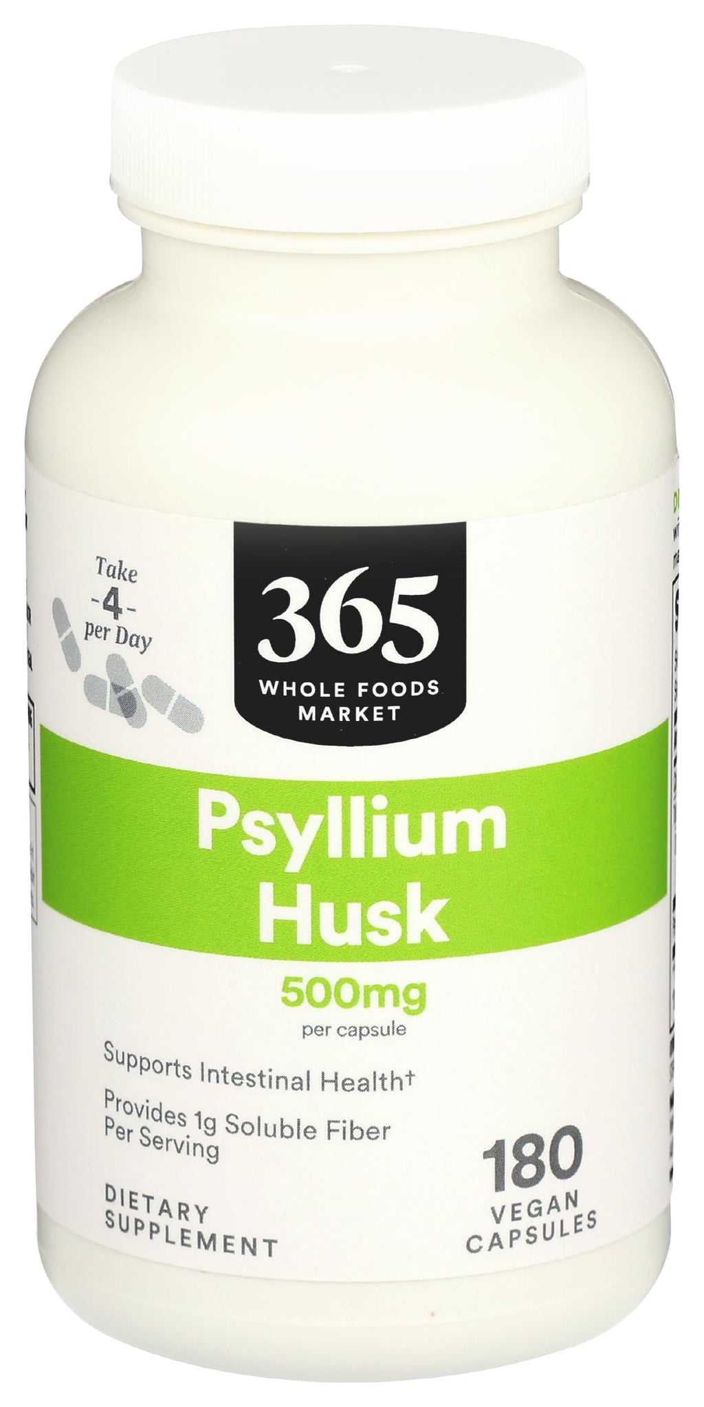 Psyllium husk capsules for digestion