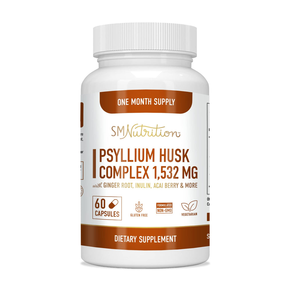 Psyllium husk capsules for digestive health