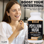 Psyllium husk capsules for easy digestion